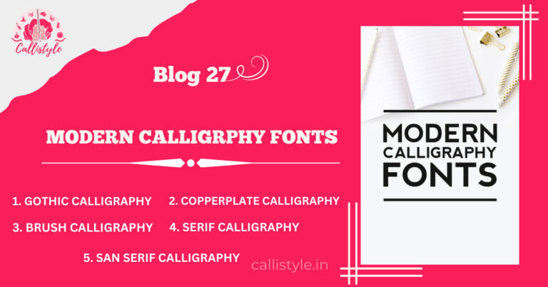 5 Best Modern Calligraphy fonts