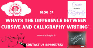 Key Difference Between Cursive and Calligraphy 2025